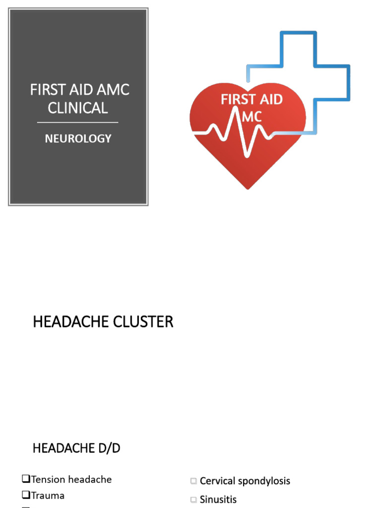 Neurology Notes DR Arshan 2 | PDF | Headache | Migraine