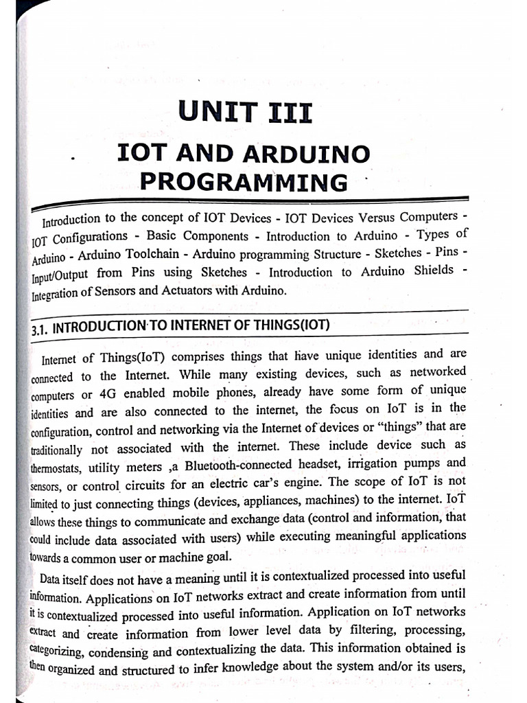 Es and IoT Unit 3 | PDF
