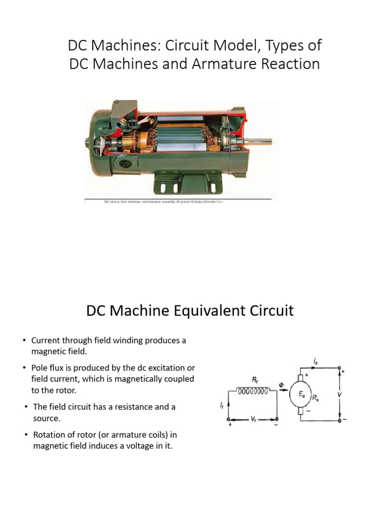 Lecture 3 DC Machines | PDF | Electrical Engineering | Electromagnetism