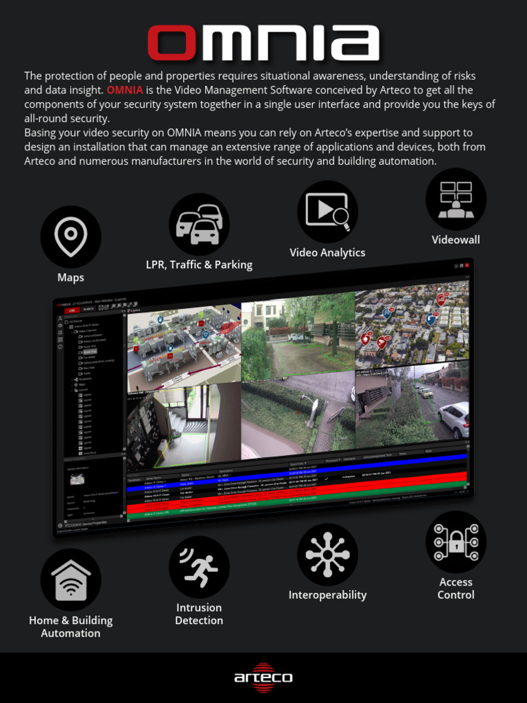 Arteco Omnia Brochure en Letter | PDF | Computer Security | Security