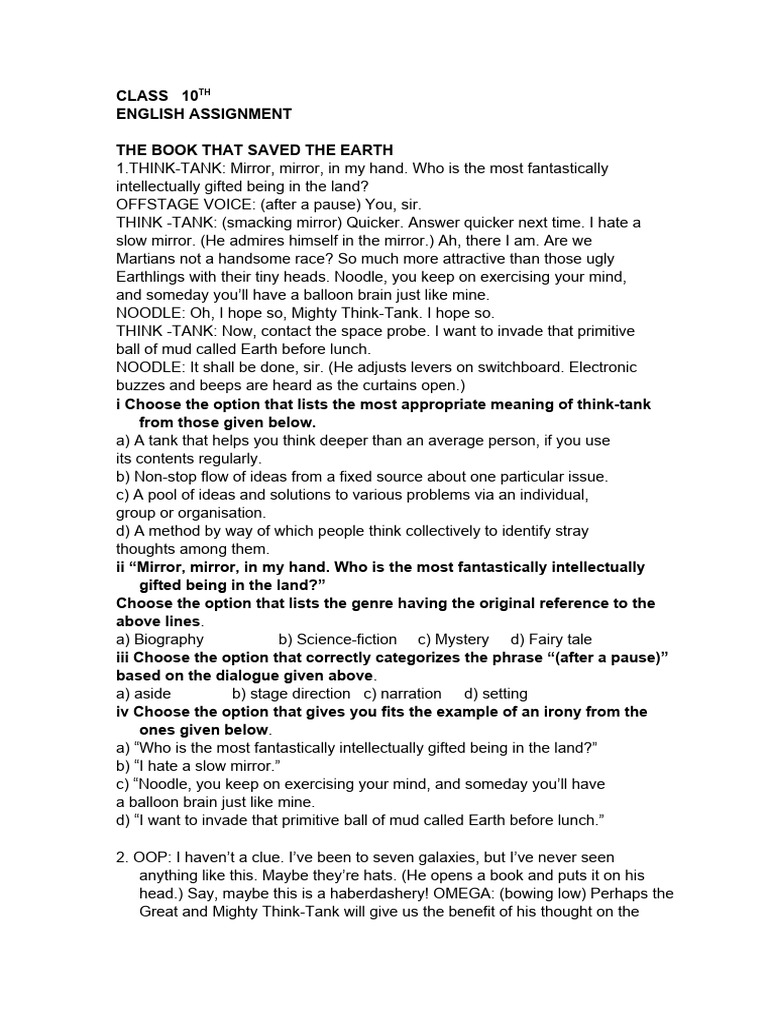 The Book That Saved The Earth PDF Mars