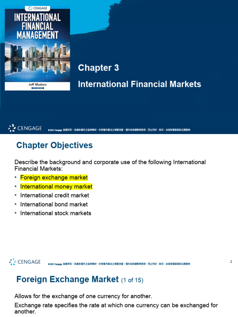Madura14e Ch03 Final | PDF | Foreign Exchange Market | Exchange Rate