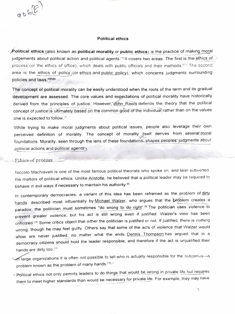 Political Ethics | Download Free PDF | Liberal Arts Education | Social ...