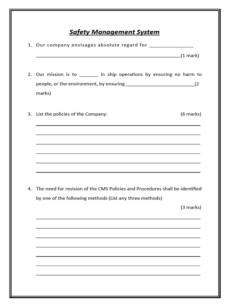 Ship Safety Management Guide | PDF | Shipping