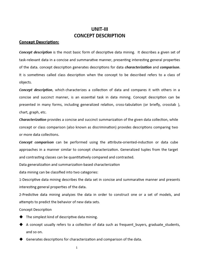 Unit-Iii Data Mining Material | PDF | Information Science | Computing