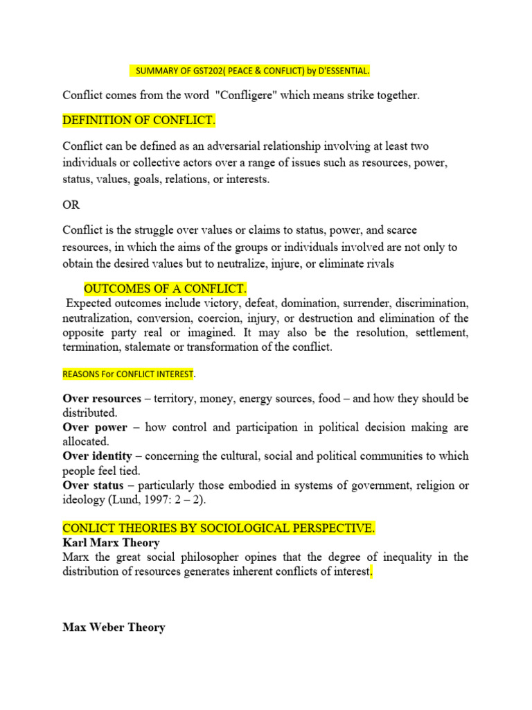 Summary Gst202 (Ijoba Psyc) | PDF | Arms Control | Firearms
