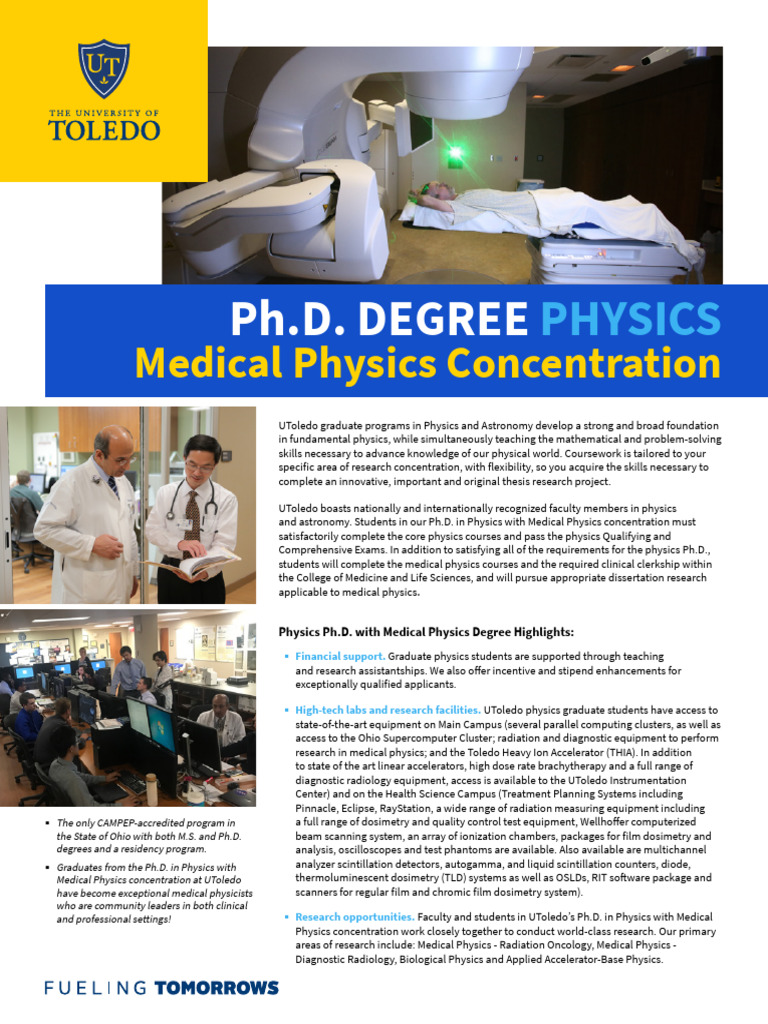 PHD in Physics - Medical Physics - Program Sheet 2020-2021 | PDF ...