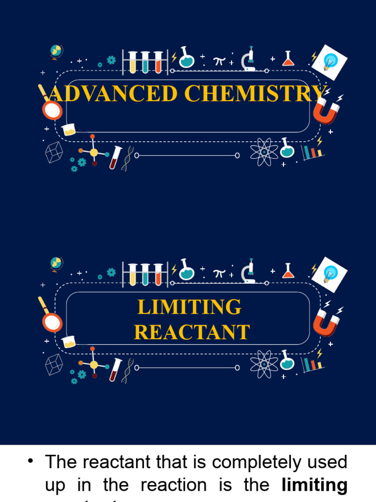 Limiting Reactant and Percent Yield | PDF | Mole (Unit) | Chemical ...