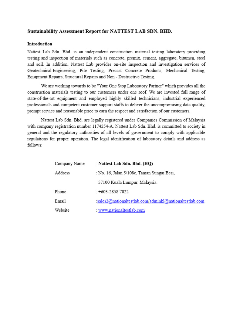 Sustainability Assessment Pdf Risk Hazards