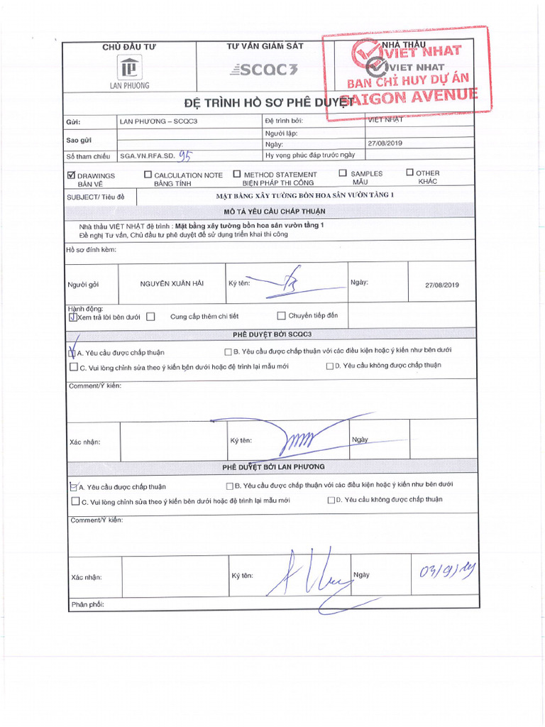 SGA - vn.RFA - sd.95 - 050919 - Mat Bang Xay Tuong Bon Hoa San Vuon ...