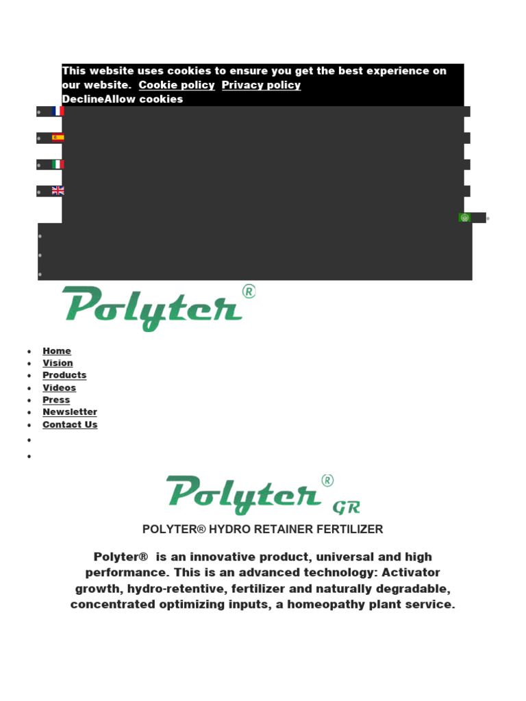Polyter | PDF | Soil | Fertilizer