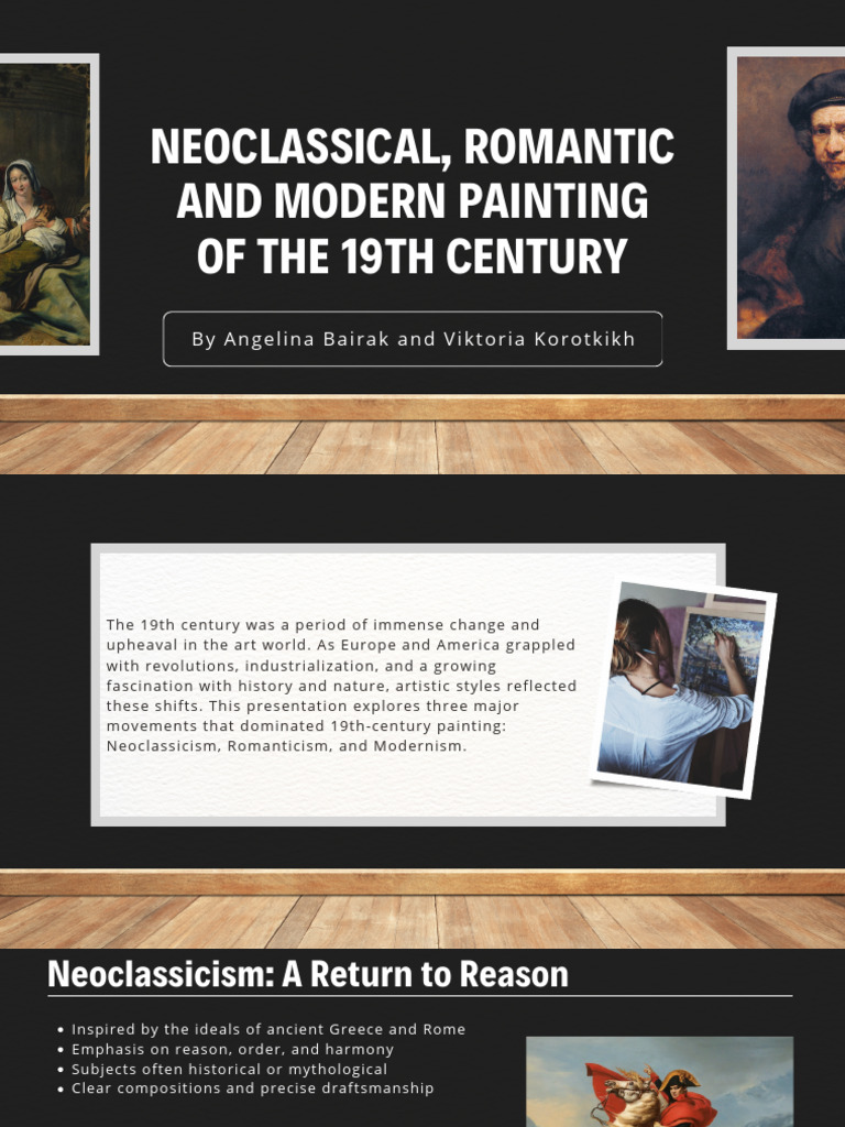 Neoclassical, Romantic and Modern Painting of The 19th Century | PDF ...