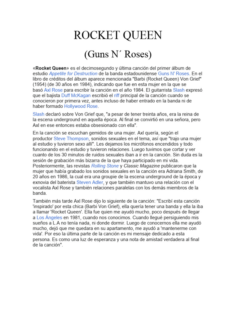 Rocket Queen | PDF