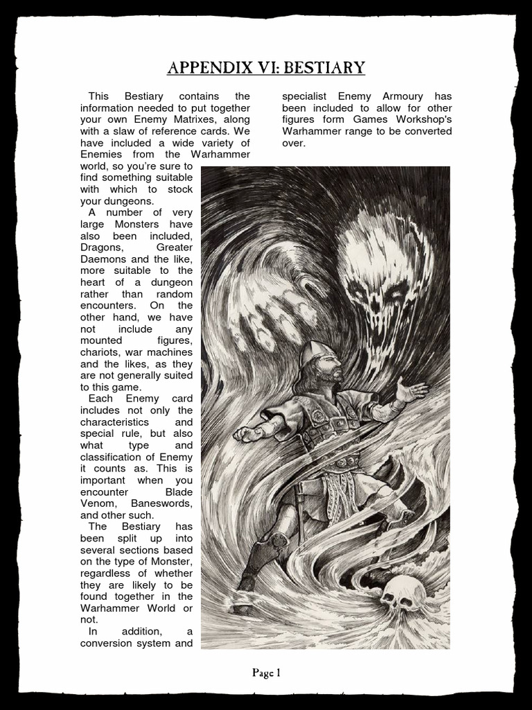 02 - Advanced HeroQuest Reforged Appendix 06 - Bestiary - Part 01 ...