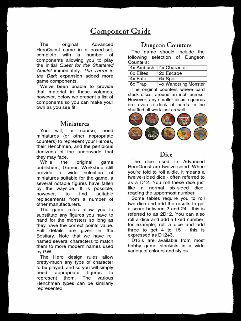 00 - Advanced HeroQuest Reforged Support - Component Guide (2023-01-15 ...