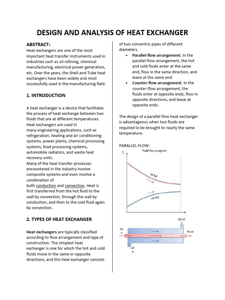 Design and Analysis of Shell and Tube Heat Exchanger | PDF | Heat Exchanger | Heat Transfer