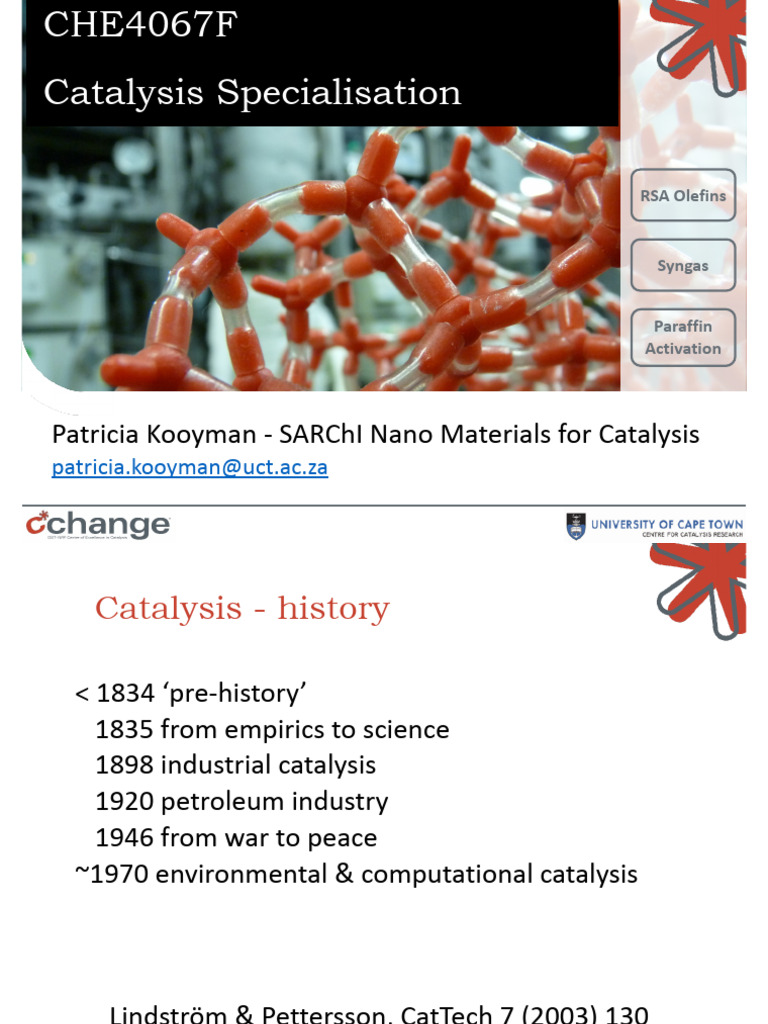 Patricia J. Kooyman History of Catalysis | PDF