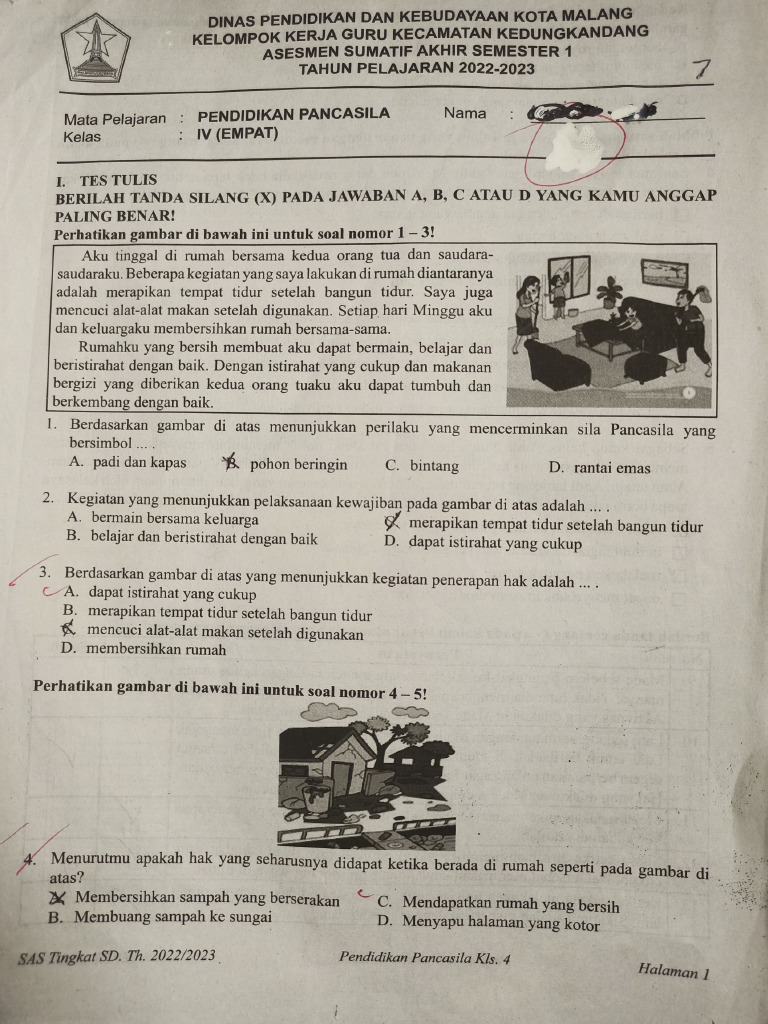 Sas 1 Pend. Pancasila 2022 | PDF