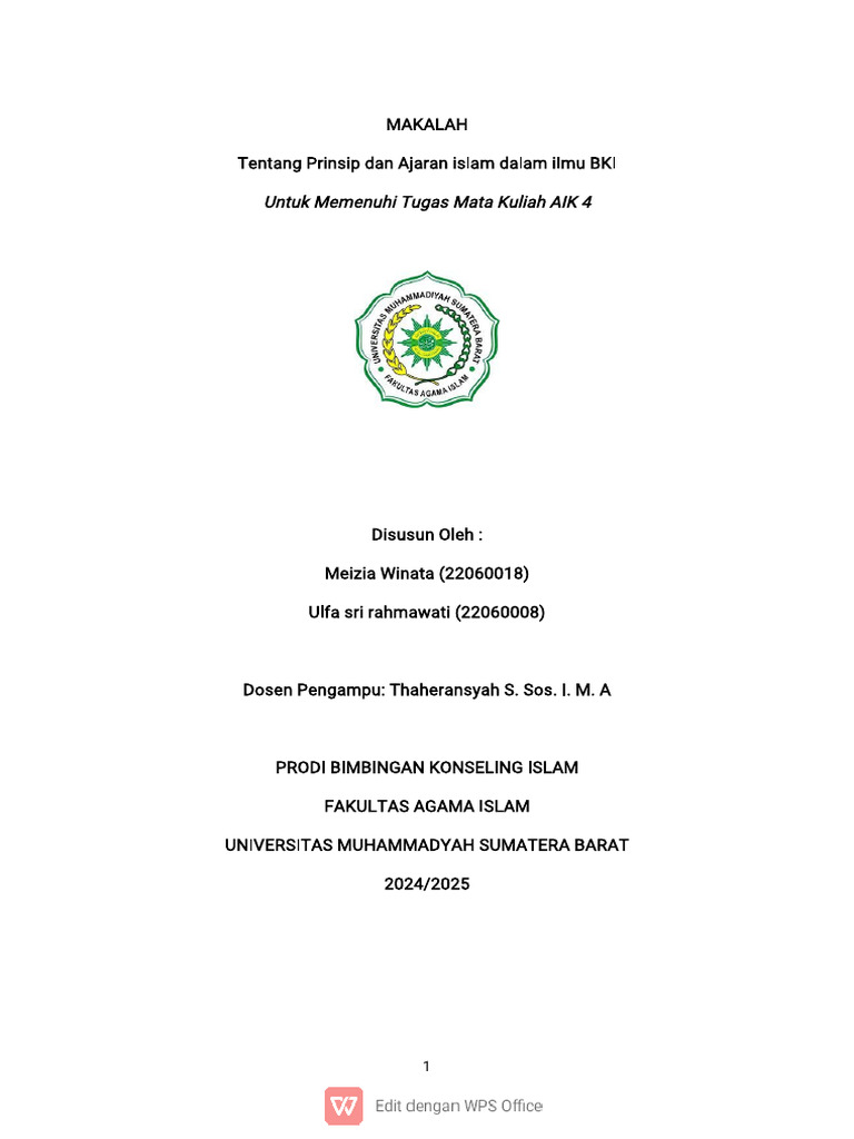 Makalah - Aik - 4 - Meizi Dan Ulfa | PDF