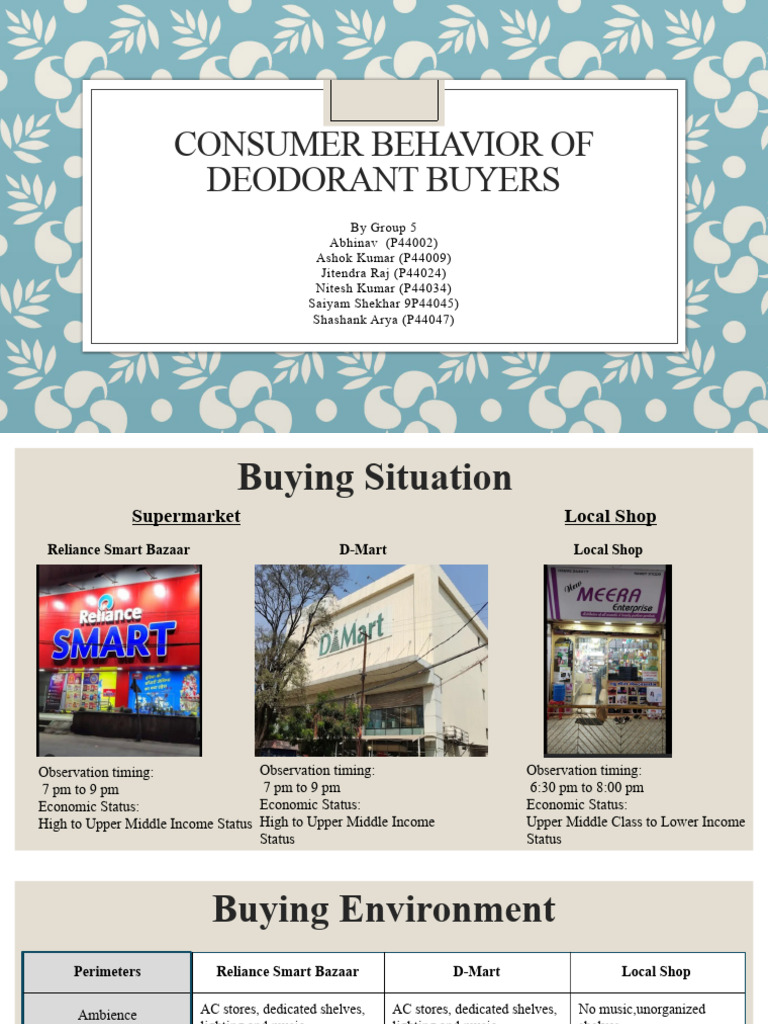 Presentation Consumer Behavior Christian Dior Sauvage | PDF | Consumer ...