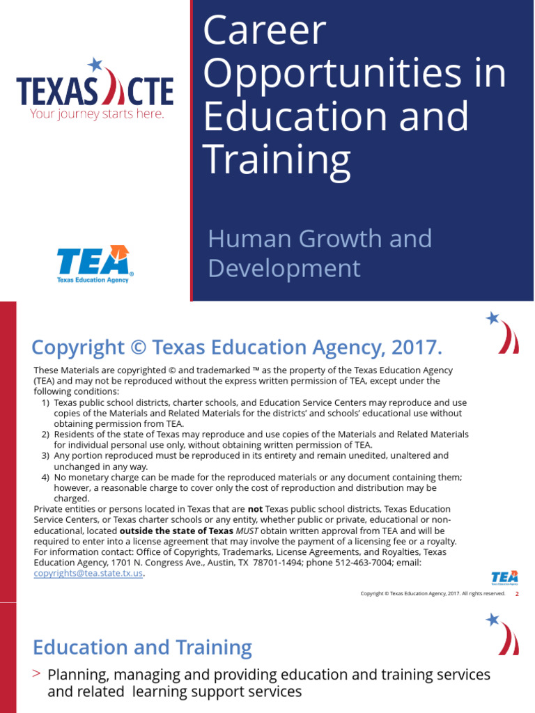 Career Opportunities in Education and Training | PDF | Teachers ...