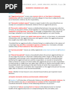PWDVA 2005: Comprehensive Study Notes | PDF | Domestic Violence ...