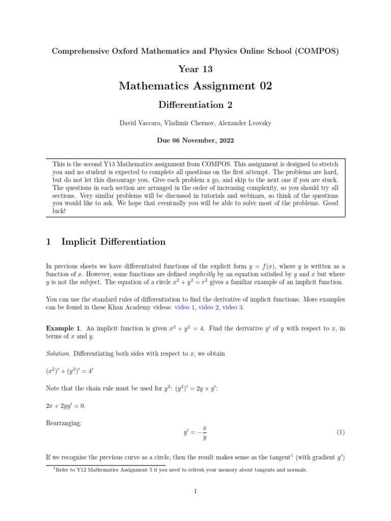 Maths13 02 | PDF | Gradient | Derivative