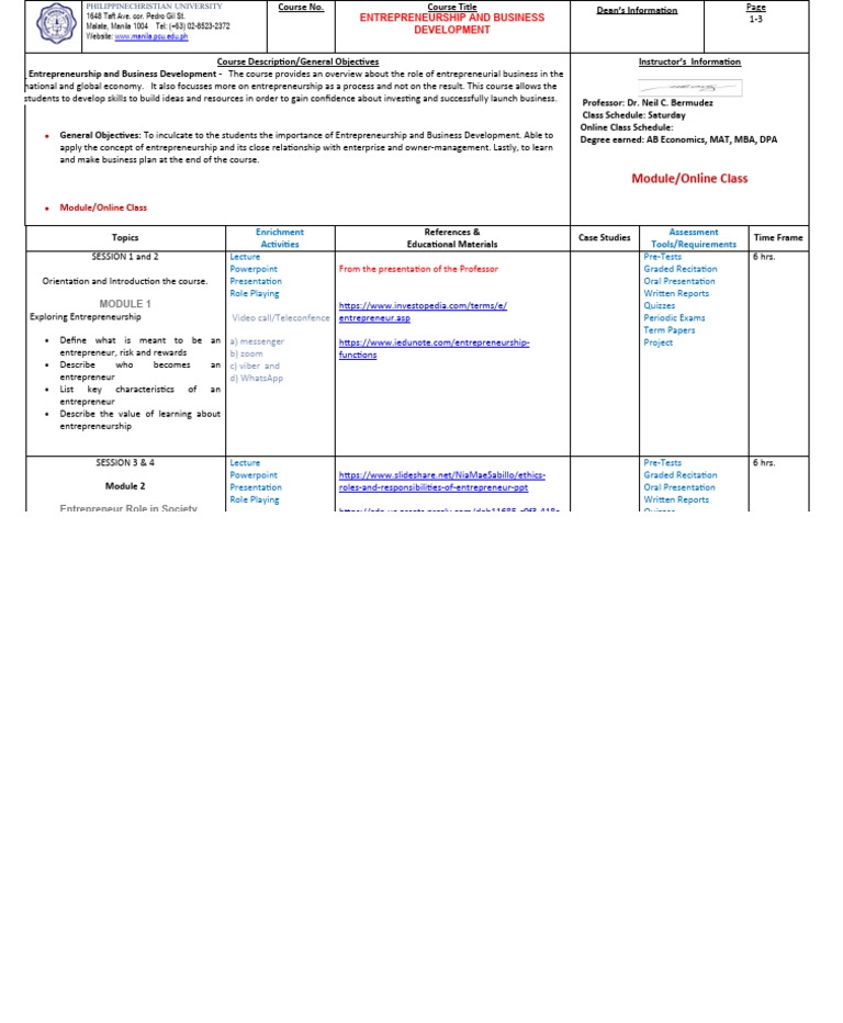 Entrep Module | PDF | Entrepreneurship | Economies Entrep Module | PDF | Entrepreneurship | Economies