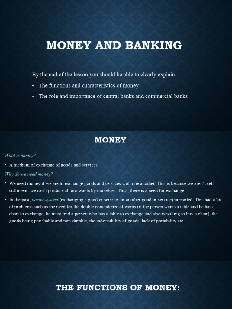 Money and Banking | PDF | Money | Banks