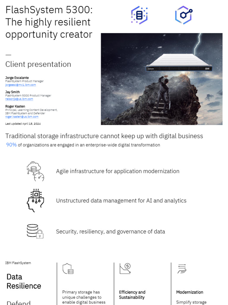 FlashSystem 5300 Data Resilient Storage Client Presentation | PDF ...