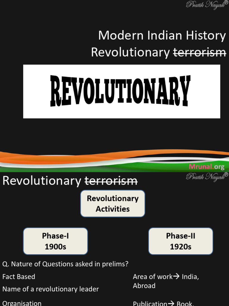 UPSC Prelims: Revolutionary Terrorism | PDF | Indian Independence ...