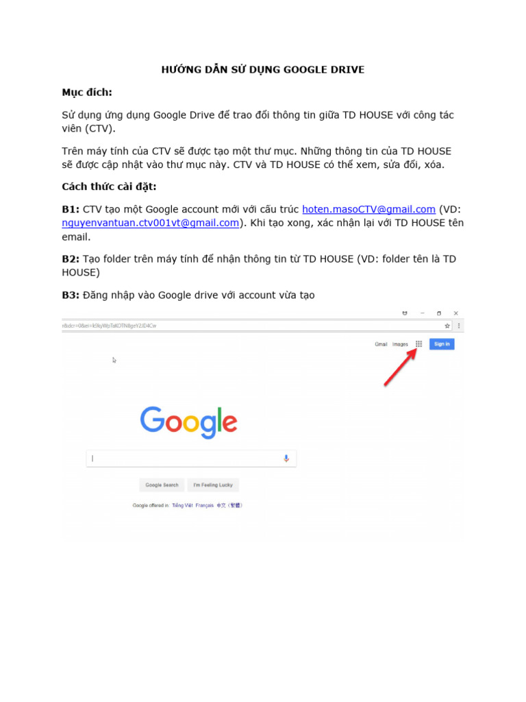 Cách S D NG Google Drive | PDF