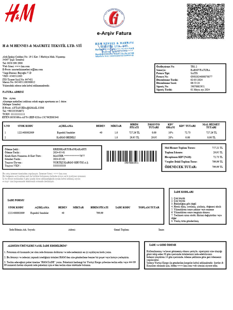 Online Receipt | PDF