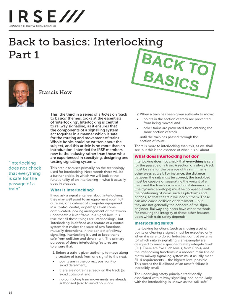 8 Back To Basics Interlocking | PDF | Relay | Programmable Logic Controller