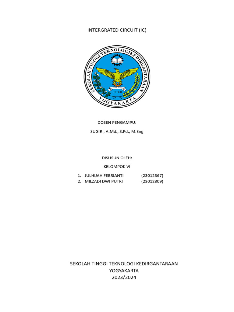 Intergrated Circuit | PDF