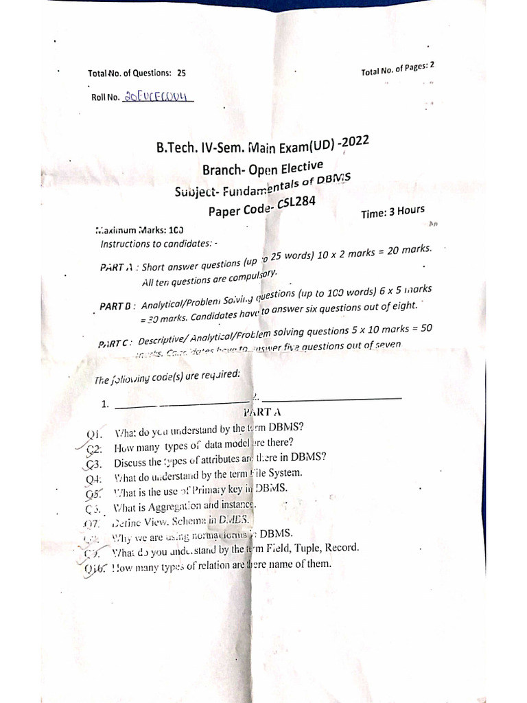 DBMS 2022 | PDF DBMS 2022 | PDF