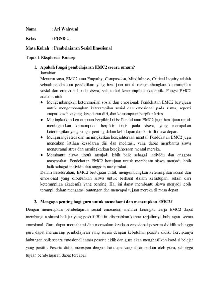 Topik 2 PSE Eksplorasi Konsep | PDF | Karier & Perkembangan