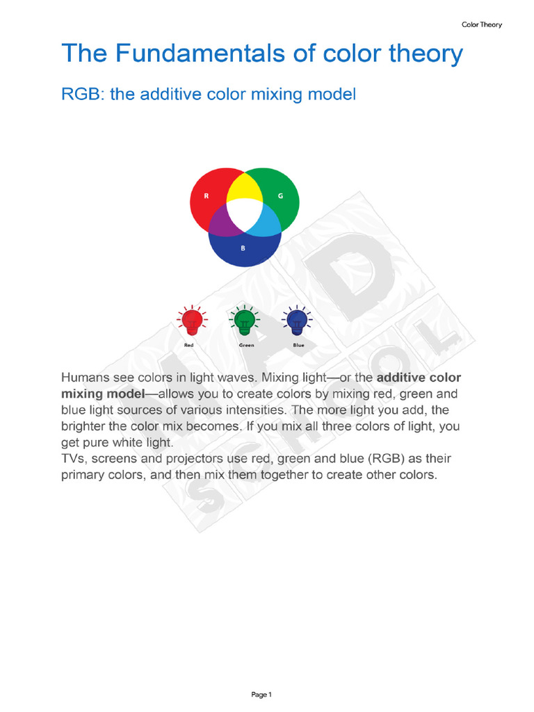 Color Theory | PDF