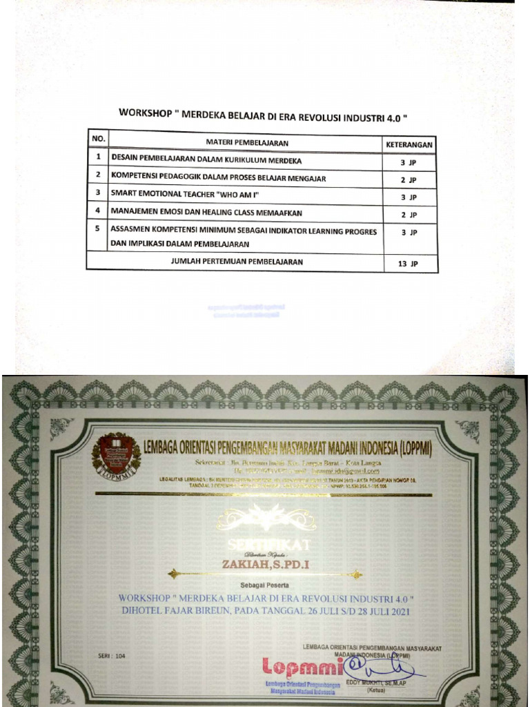 Sertf Merdeka Belajar Ok - Compressed | PDF
