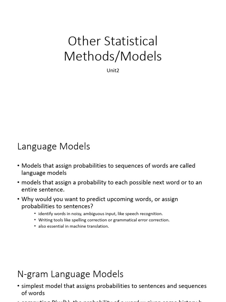 Unit 2b | PDF | Statistical Theory | Machine Learning Unit 2b | PDF | Statistical Theory | Machine Learning