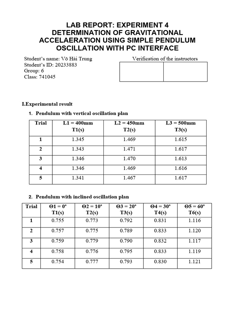 Exp 4 HT | PDF | Mechanics | Physical Quantities