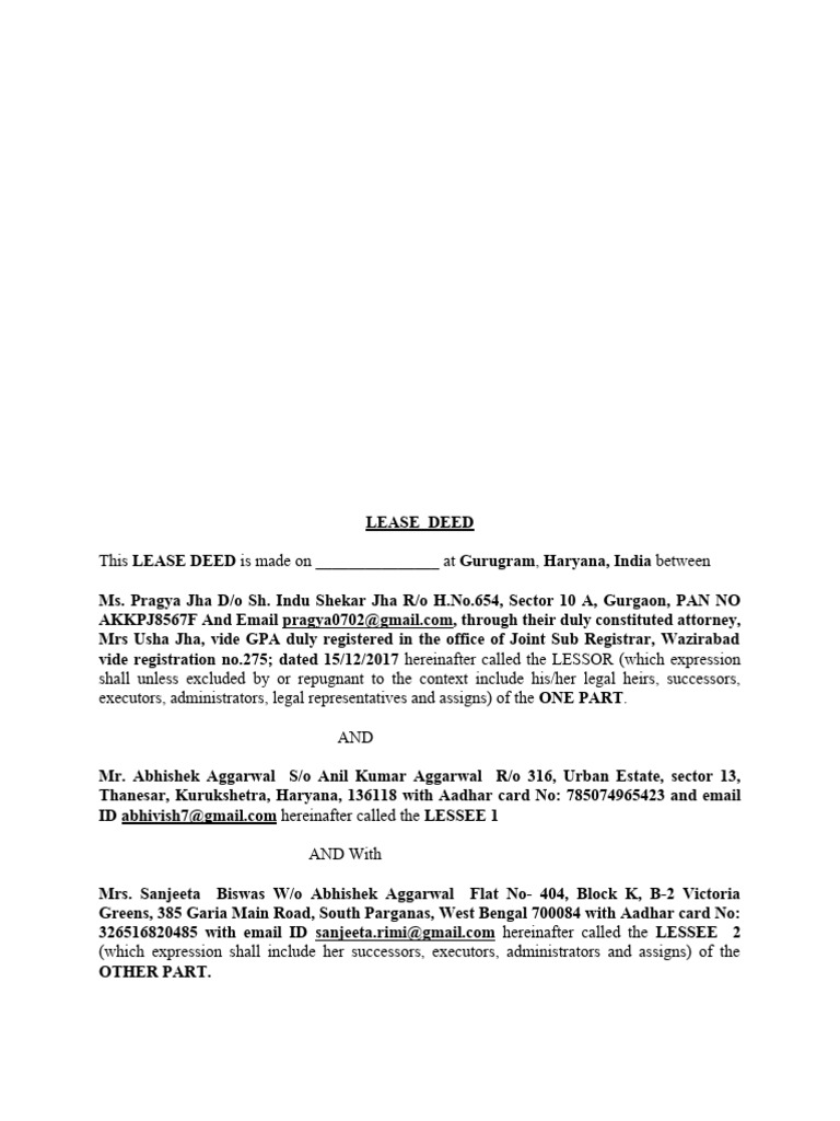 Part 2-DhootTime E1001 Jan24-Dec24-Lease Deed | PDF | Lease | Law And Economics