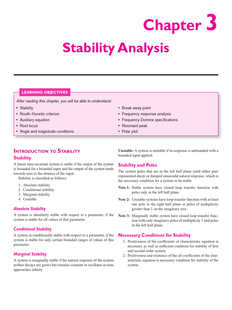 3 Stability Analysis | PDF | Stability Theory | Resonance