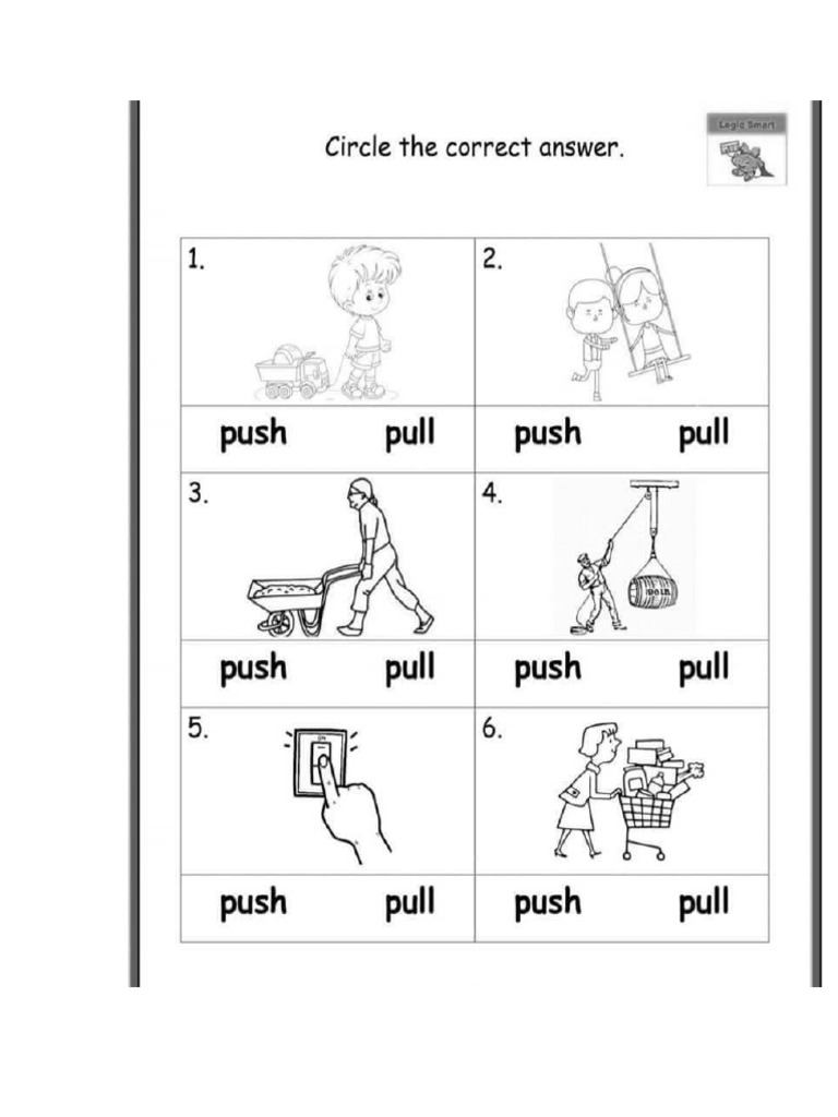 Push and Pull Worksheet | PDF