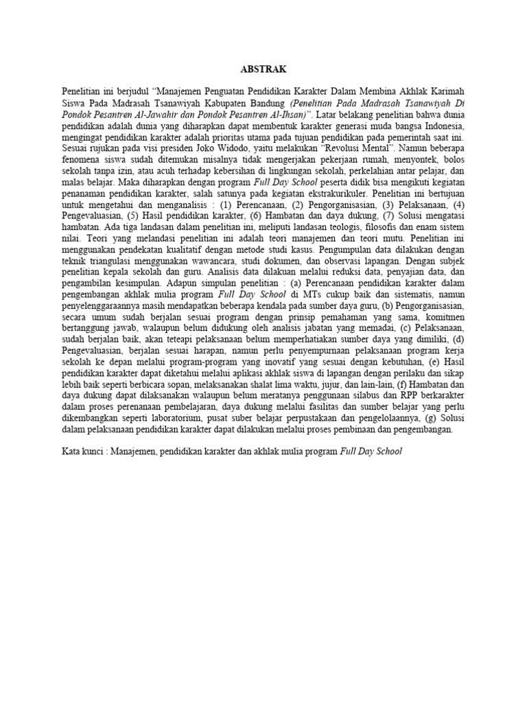 ABSTRAK | PDF | Evaluation | Qualitative Research