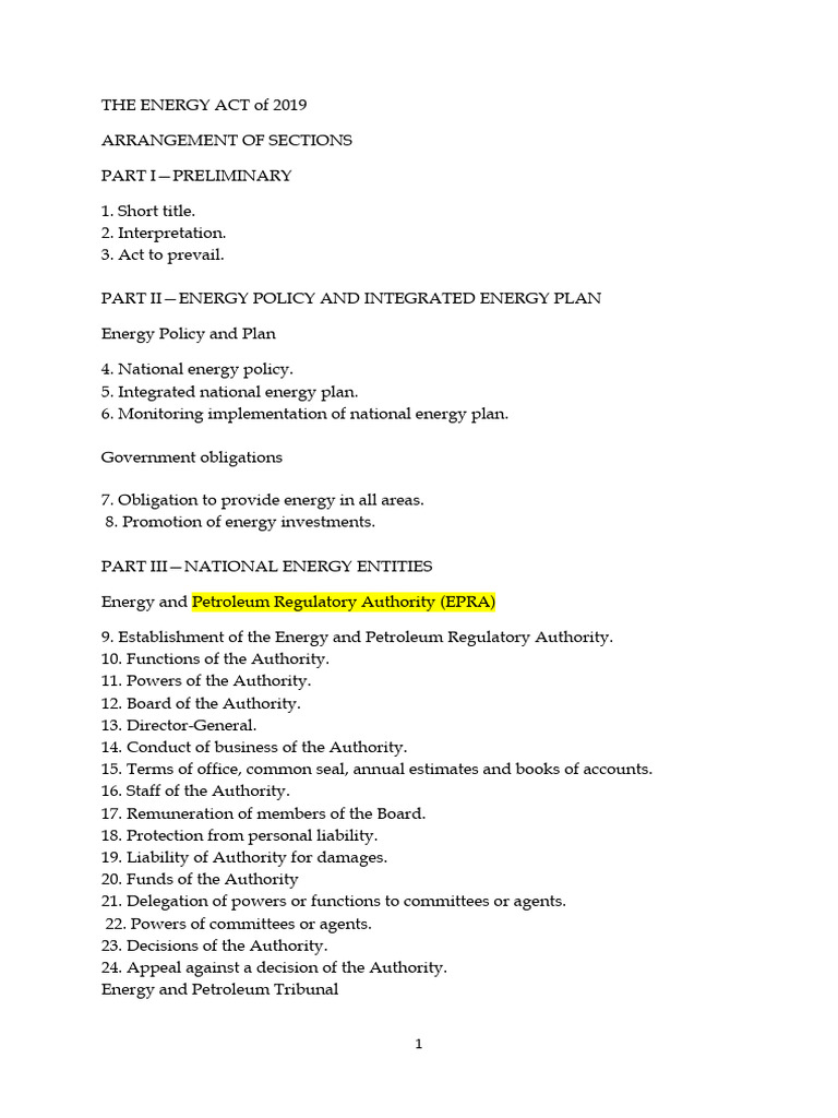 THE ENERGY ACT of 2019 | PDF | License | Energy Conservation
