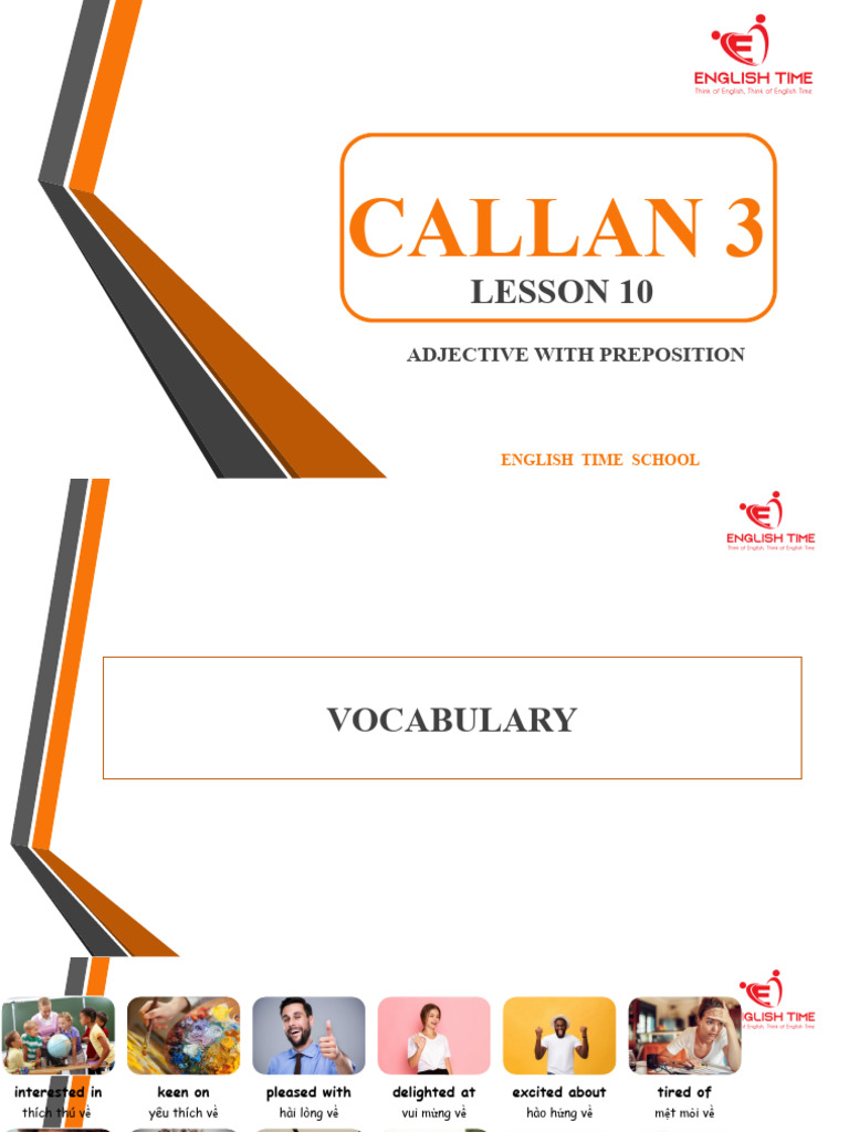 Callan 3 Lesson 10 | Download Free PDF | Adjective | Syntax