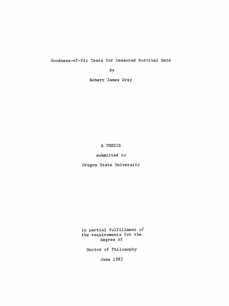 Gray Robert J 1983 | PDF | Estimator | Statistics