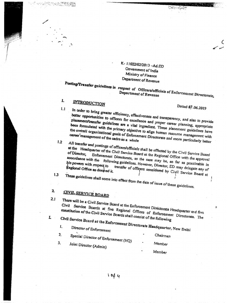 Transfer Policy Guidelines | PDF