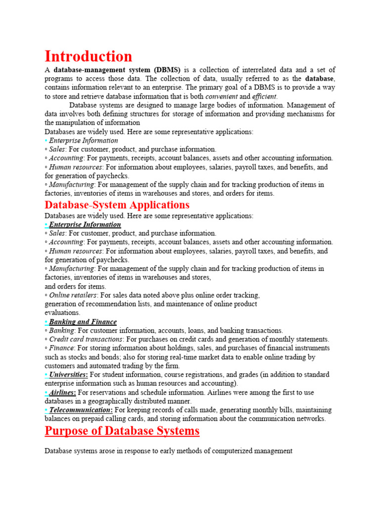 DBMS Unit-I | Download Free PDF | Relational Model | Databases